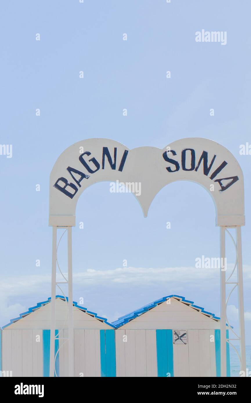 summer postcard from Italian riviera Stock Photo - Alamy