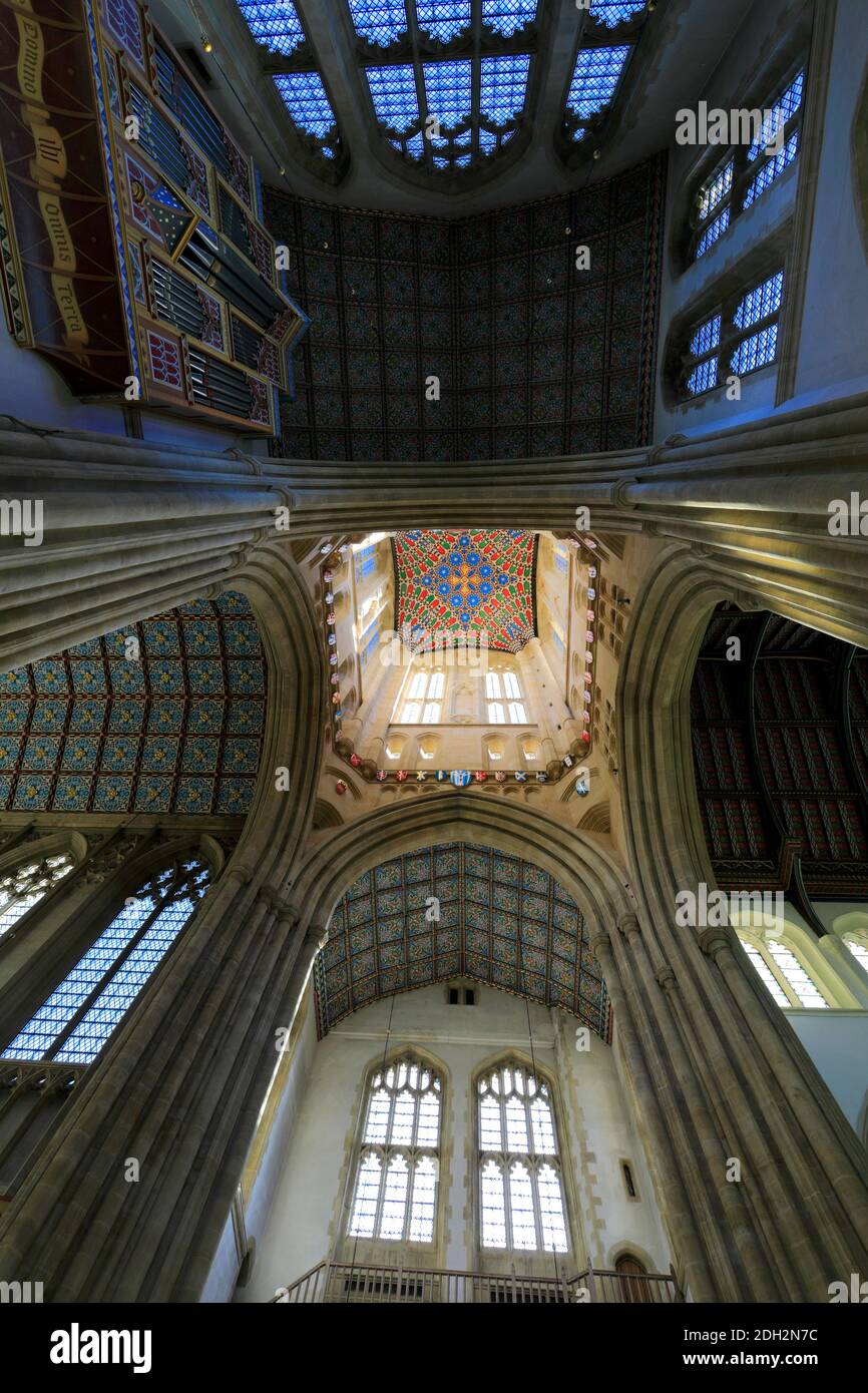 Interior view of St Edmundsbury Cathedral, Bury St Edmunds City ...