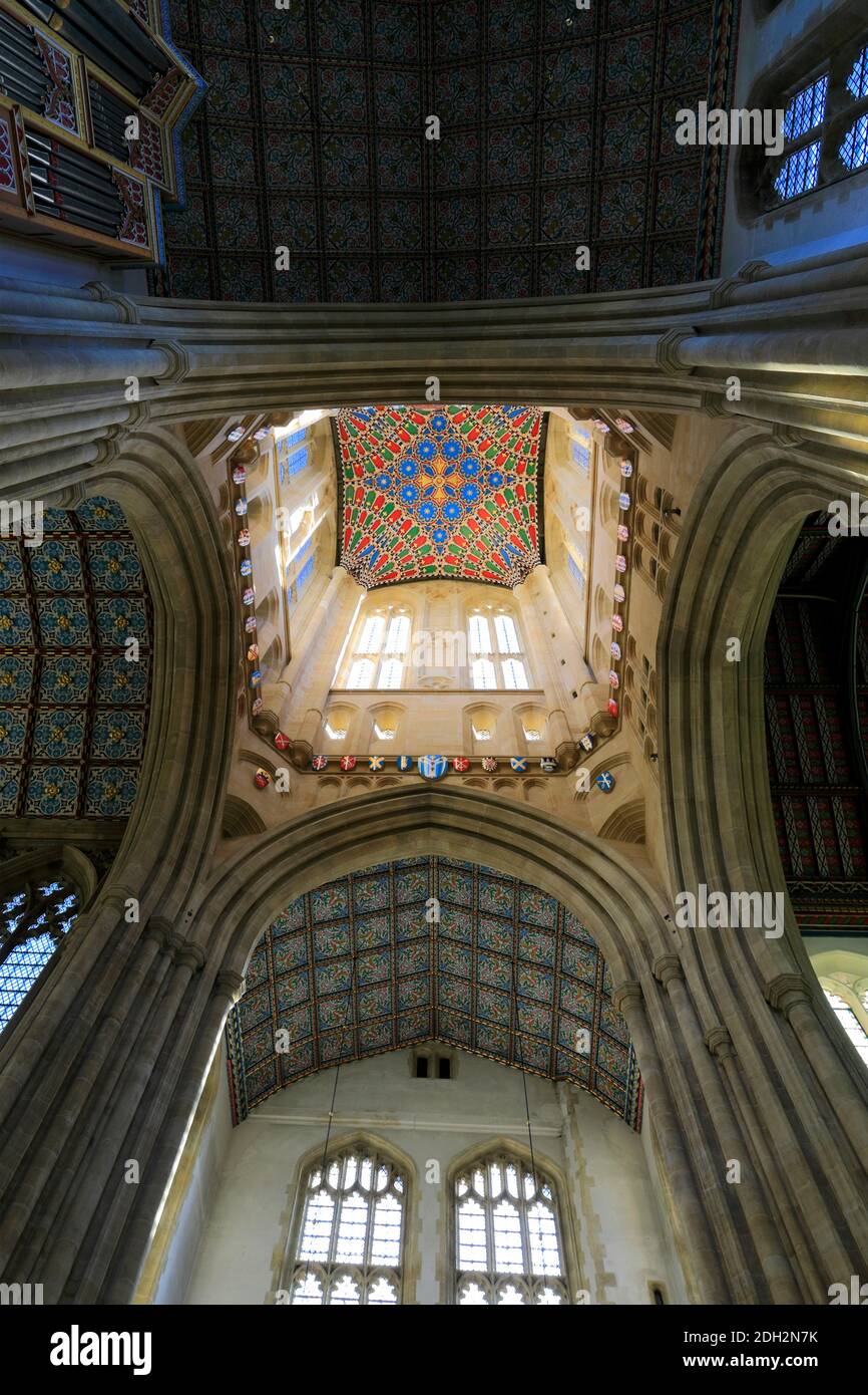 Interior view of St Edmundsbury Cathedral, Bury St Edmunds City ...