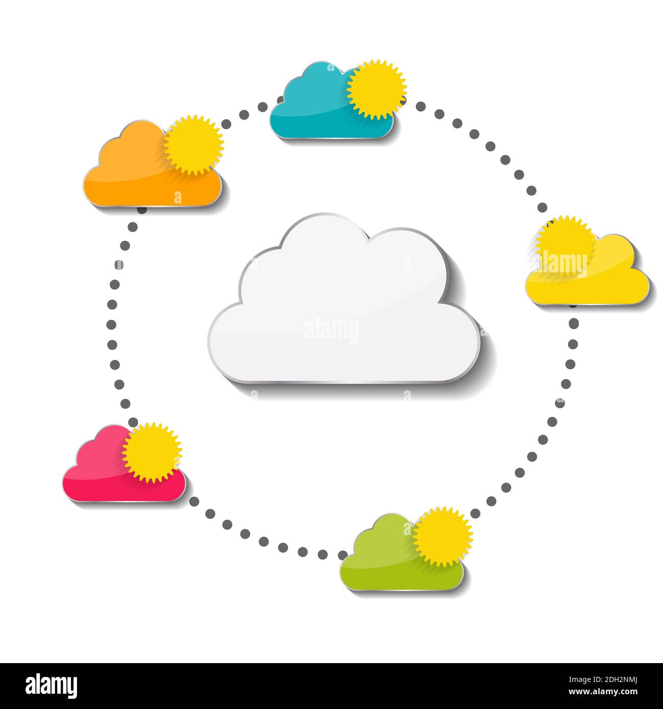 Cloud Computing Concept Illustration Stock Photo - Alamy