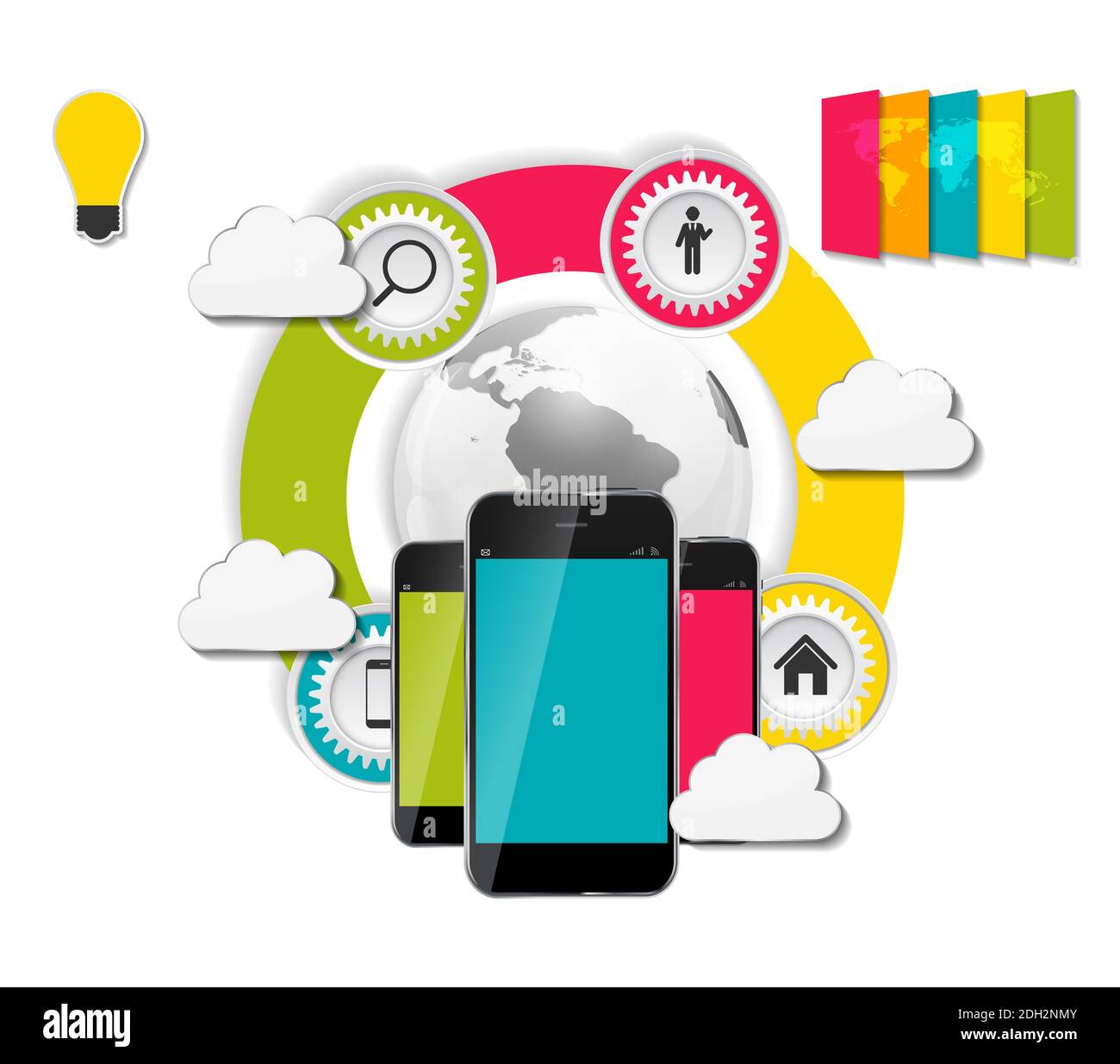 Cloud Computing Concept Illustration Stock Photo - Alamy
