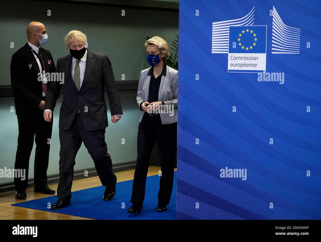 Prime Minister Boris Johnson in Brussels, Belgium, for a dinner with ...