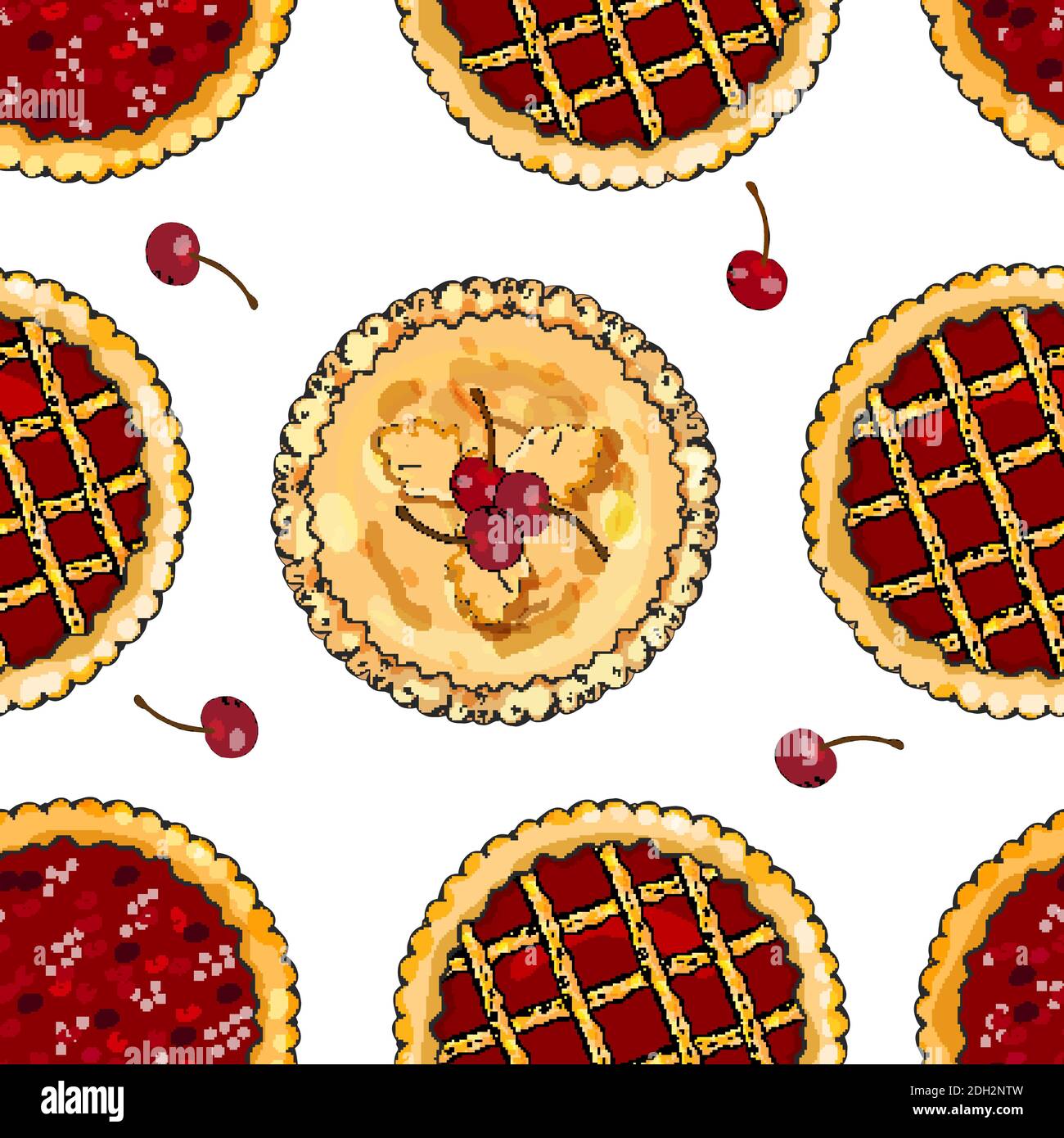Pies and bakery Stock Vector Images - Alamy