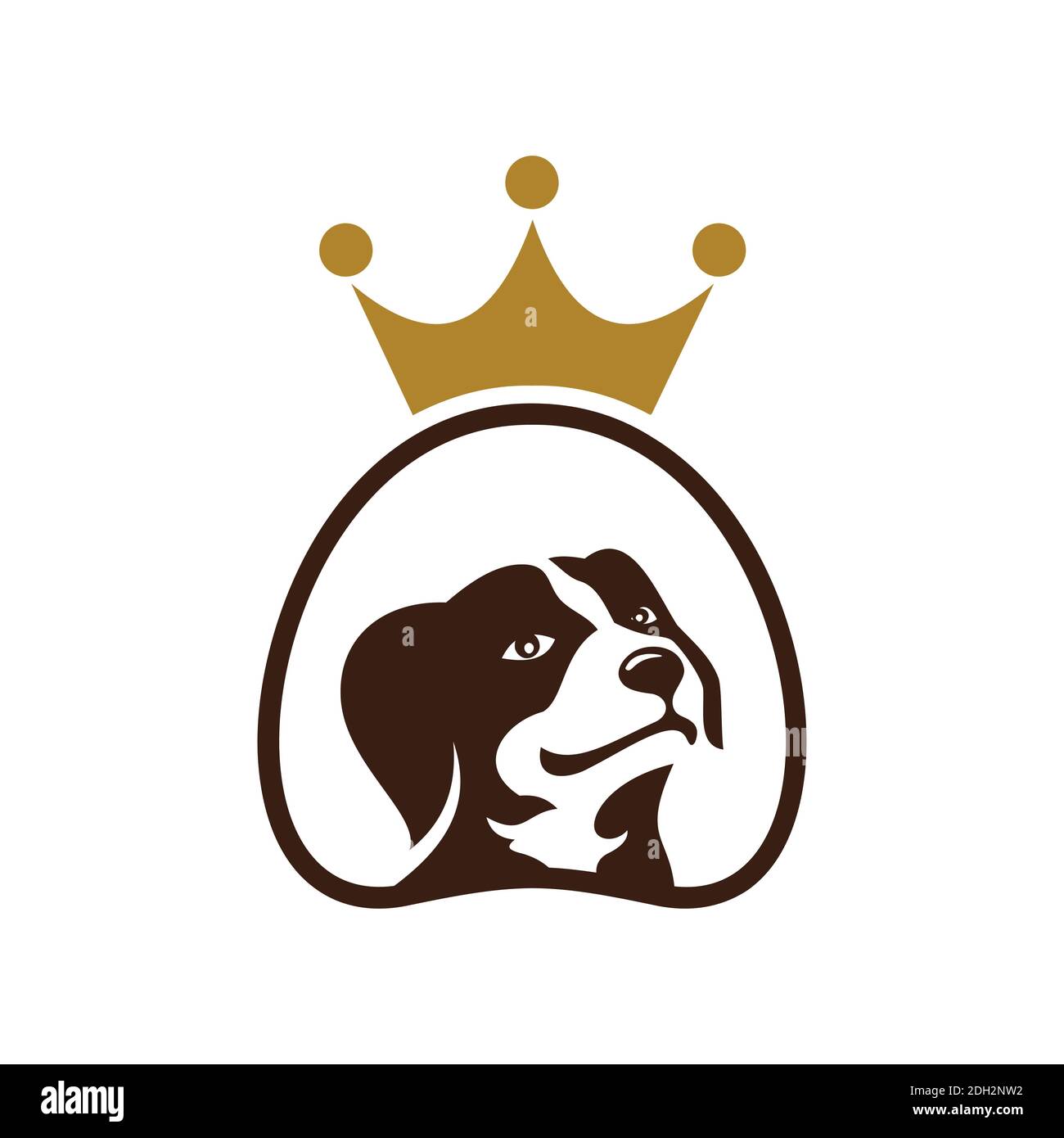 King queen dog Stock Vector Images - Alamy
