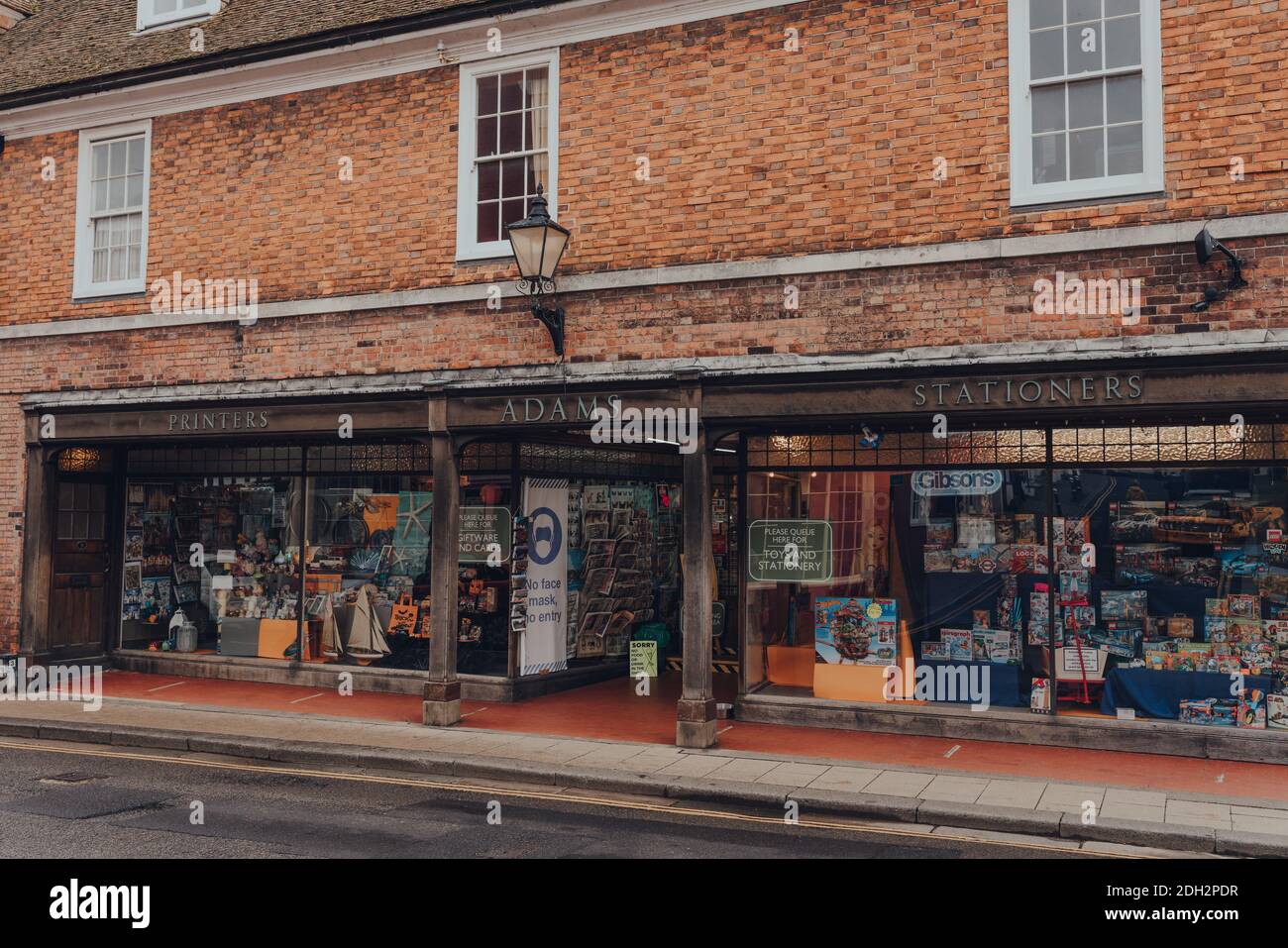 Rye, UK - October 10, 2020: Exterior and entrance to Adams of Rye ...