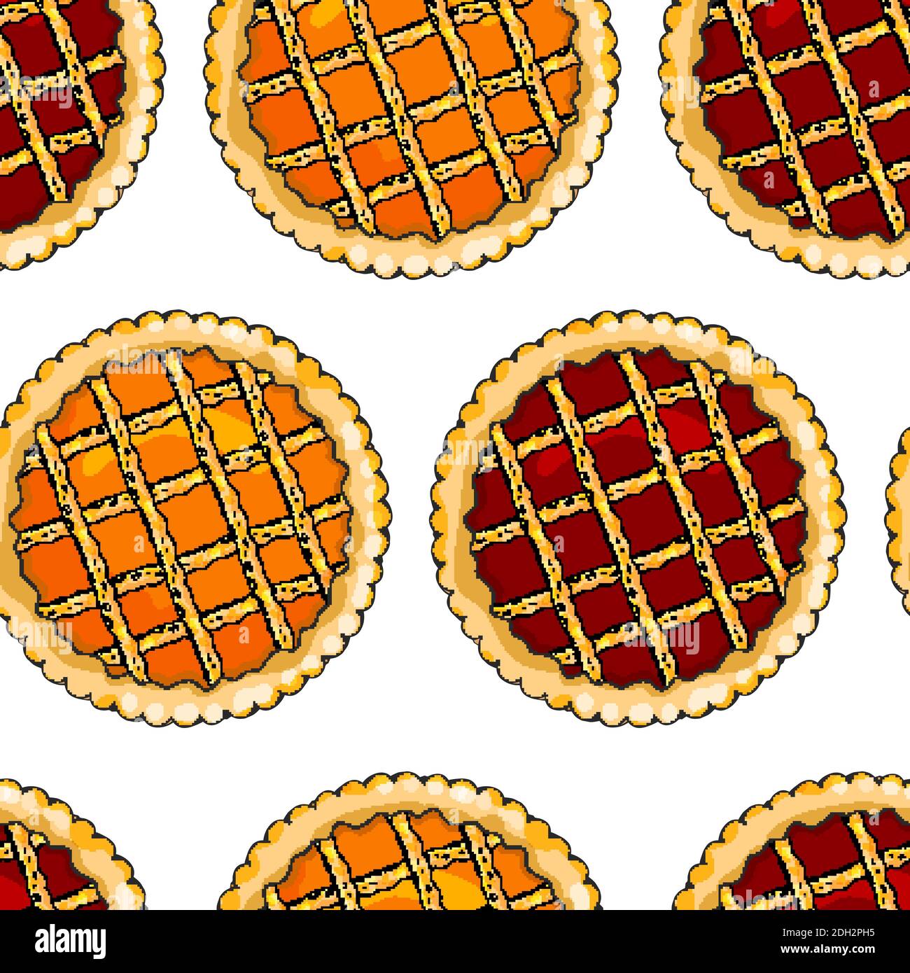 Pie Top View Pattern