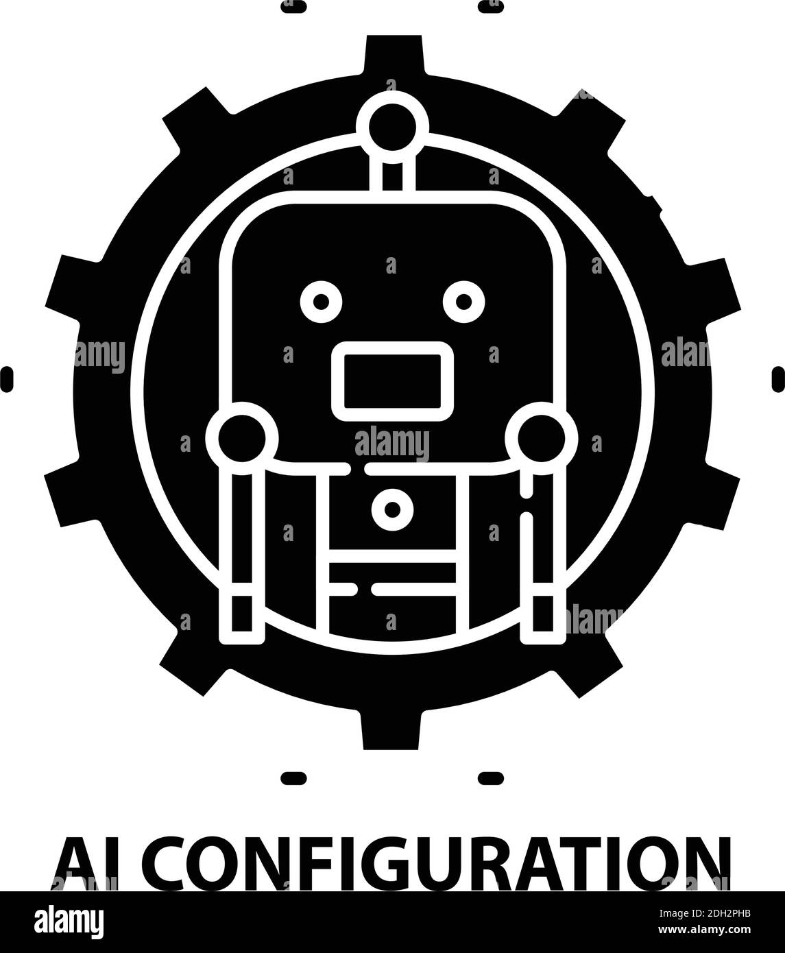 ai configuration icon, black vector sign with editable strokes, concept ... ai configuration icon, black vector sign with editable strokes, concept ...