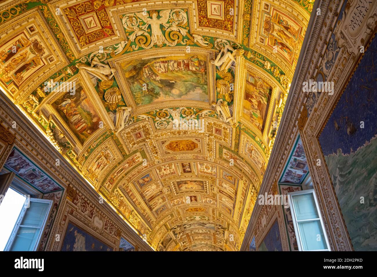 Rome, Italy - June 22, 2018: Panoramic view of interior and ...
