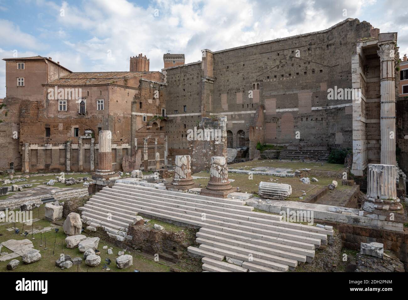 Panoramic view of Temple of Mars Ultor was an ancient sanctuary in ...
