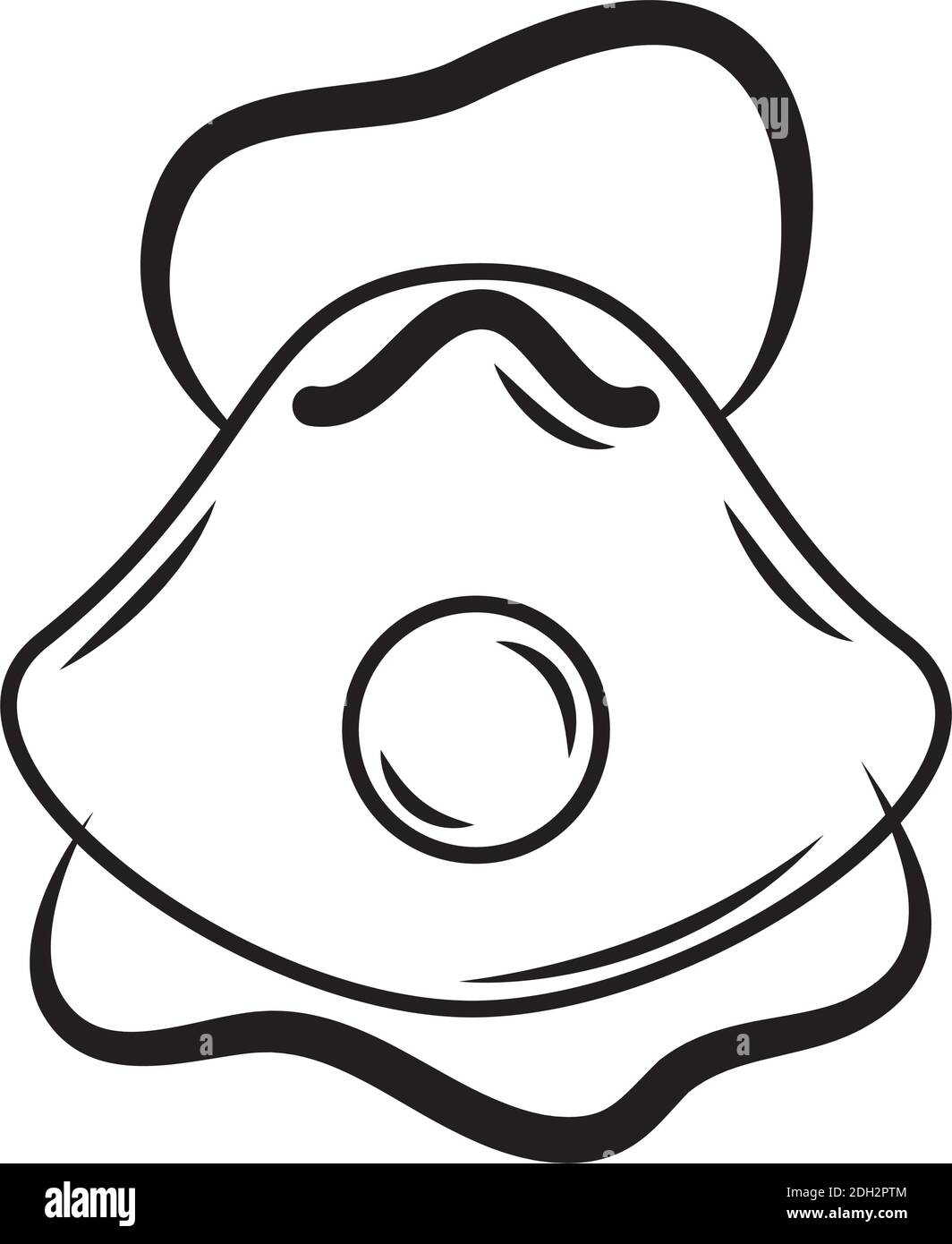 medical wear protective mask equipment sketch icon vector illustration ...