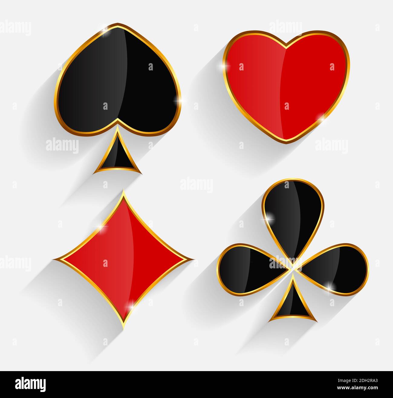 Card Suits for Your Design. Illustration Stock Photo - Alamy