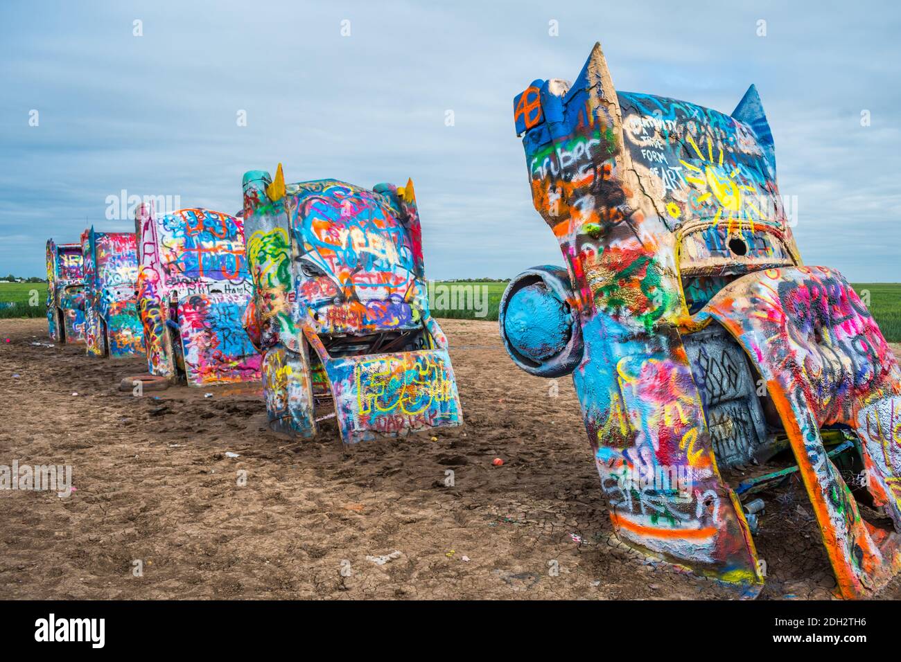 A public art installation and sculpture in Amarillo, Texas Stock Photo - Alamy