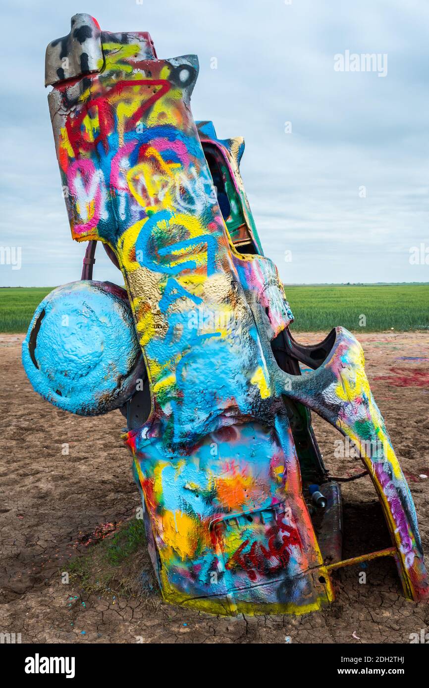 Amarillo texas cadillac art hi-res stock photography and images - Alamy