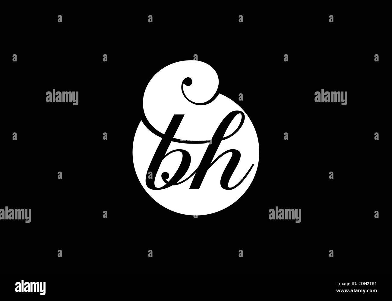 B h logo design hi-res stock photography and images - Alamy