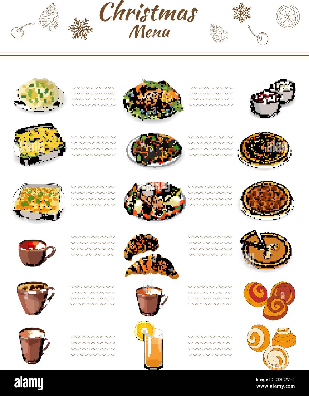 Stuffing casserole Stock Vector Images - Alamy