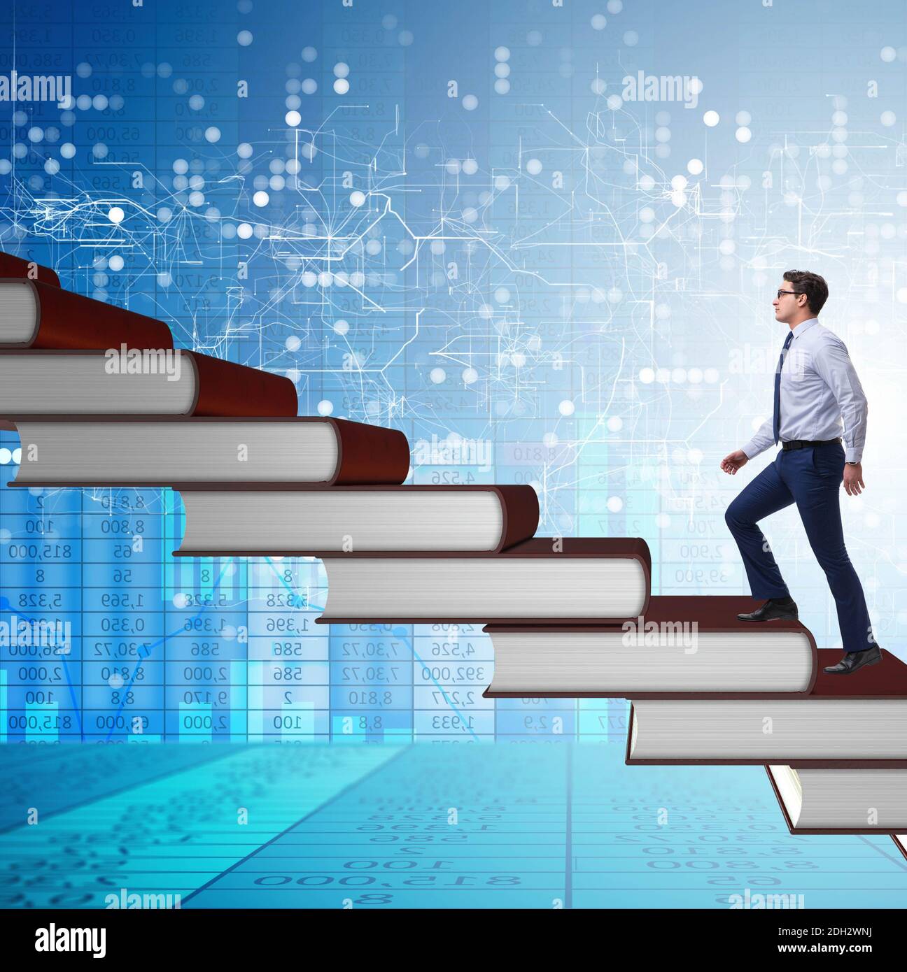 Student climbing ladder hi-res stock photography and images - Alamy