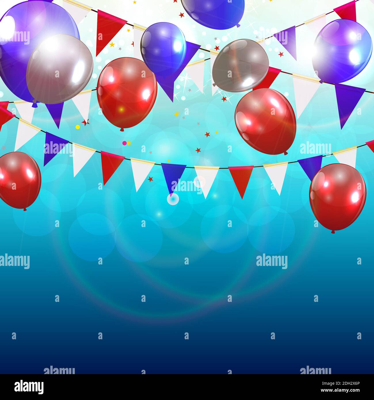Independence Day Poster Illustration Stock Photo - Alamy