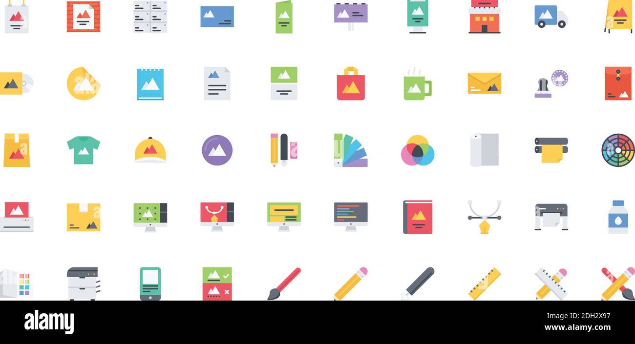 Food box branding Stock Vector Images - Alamy