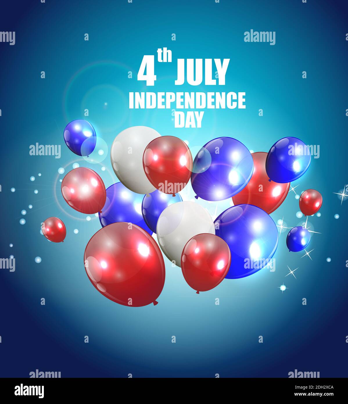 Independence Day Poster Illustration Stock Photo - Alamy