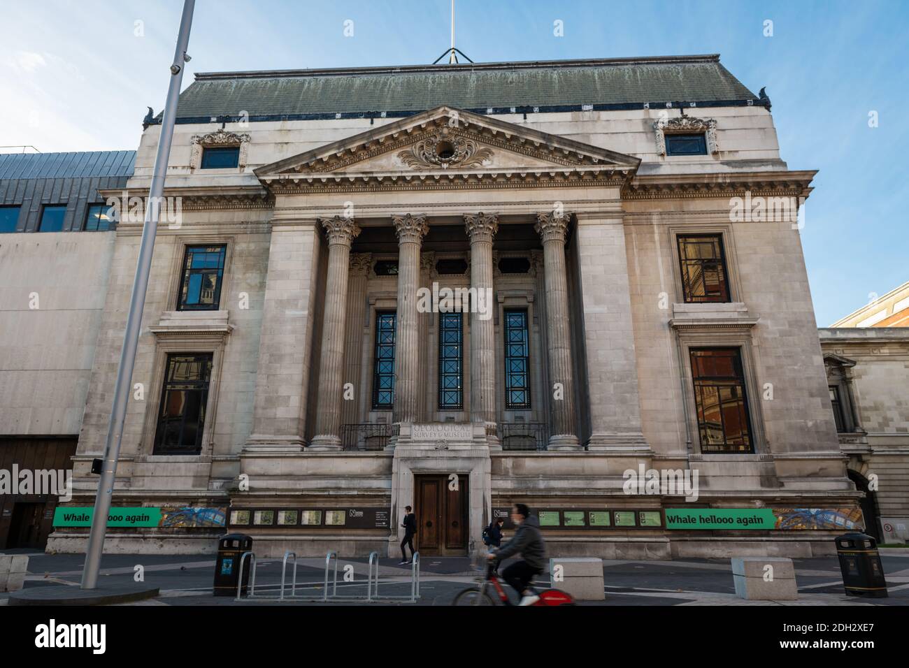 The frontage of the Geological Survey and Museum, showing the entrance ...