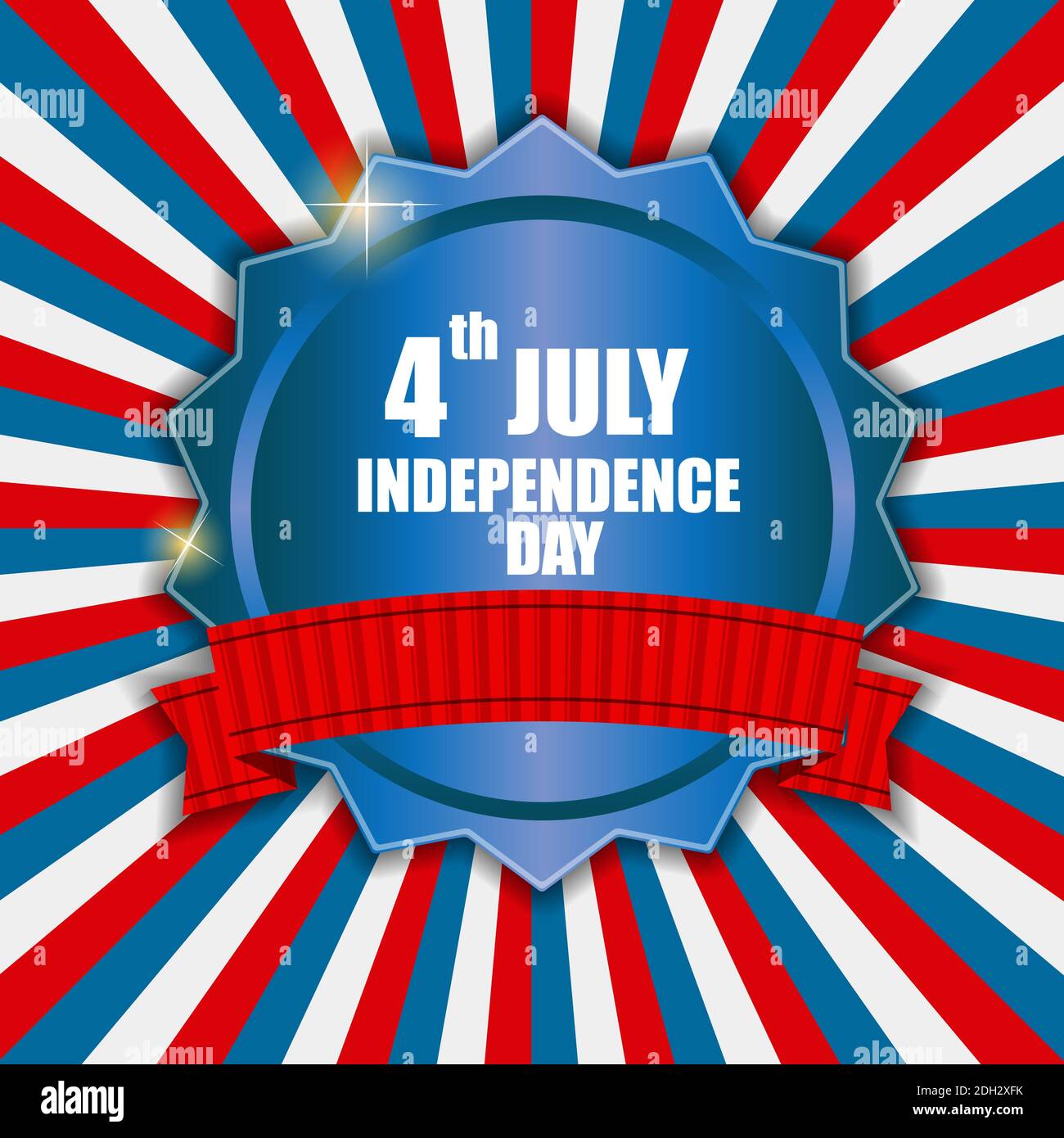 Independence Day Poster Illustration Stock Photo - Alamy