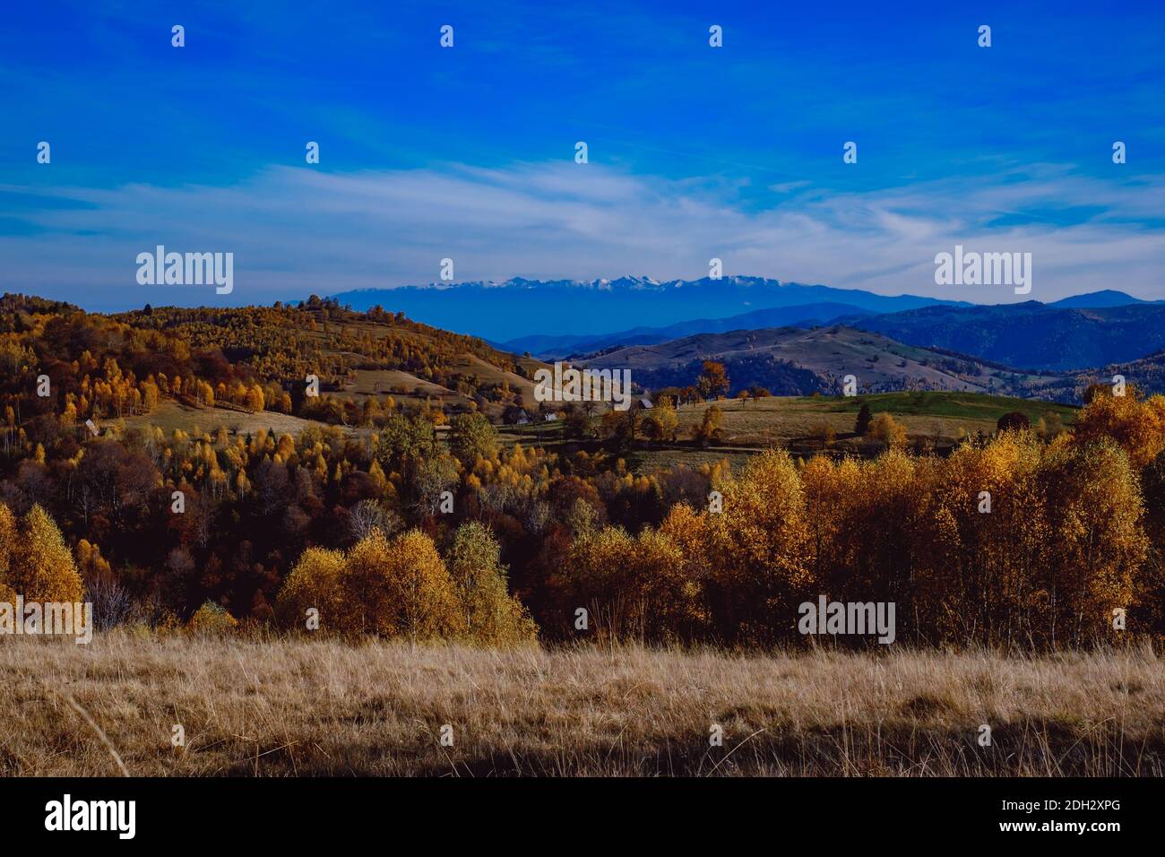 beautiful autumn landscapes in the Romanian mountains, Fantanele ...