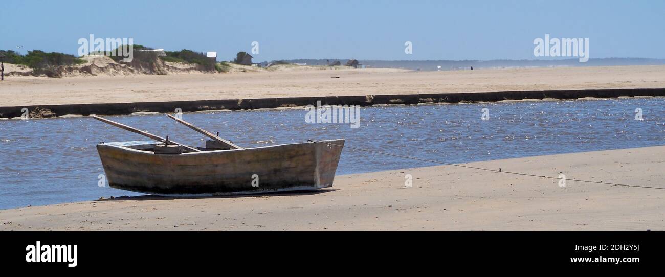 Barra de Valizas beach next to Cabo Polonio natural park in Uruguay ...