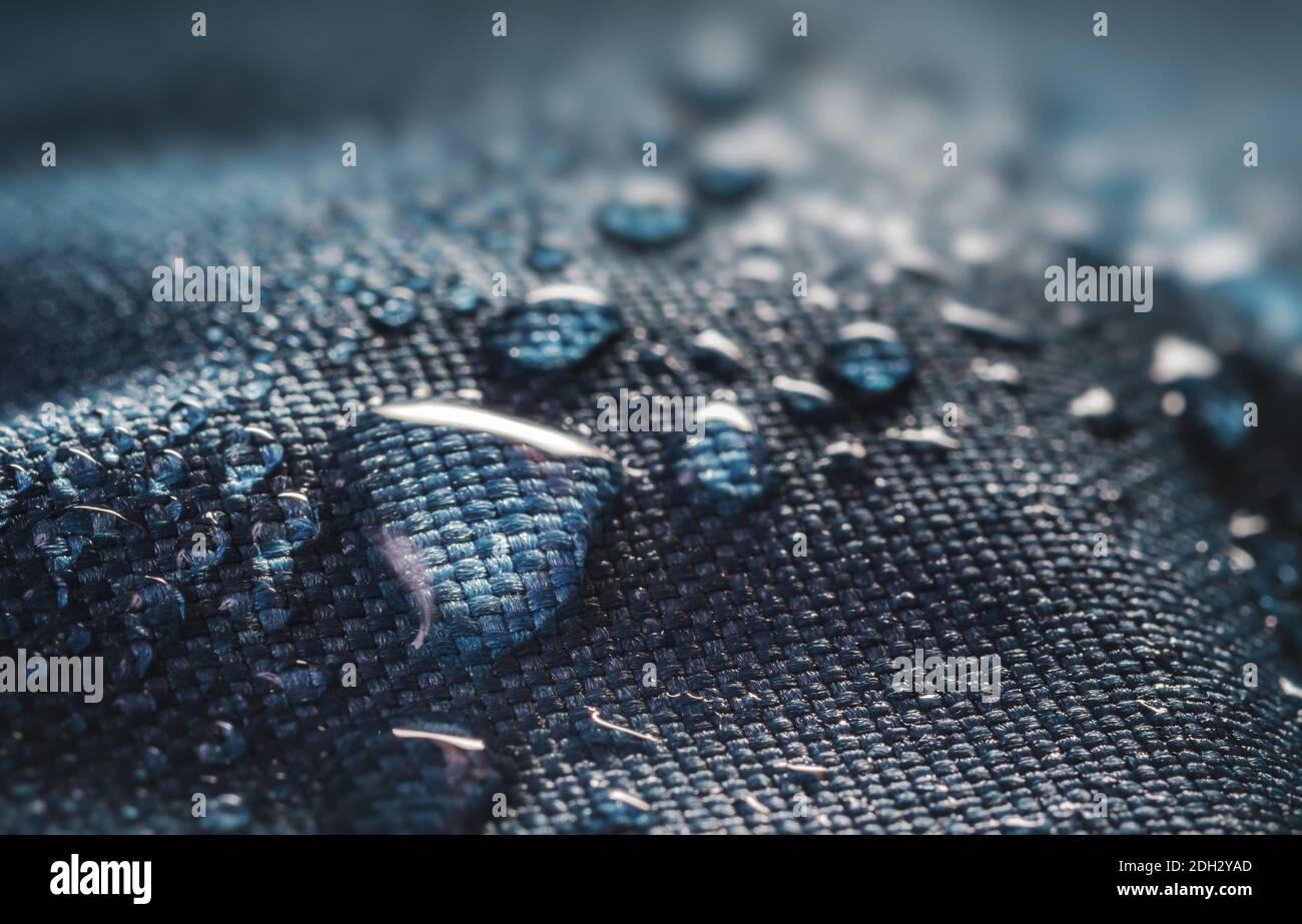 Many water drops on waterproof impregnated textile Stock Photo - Alamy