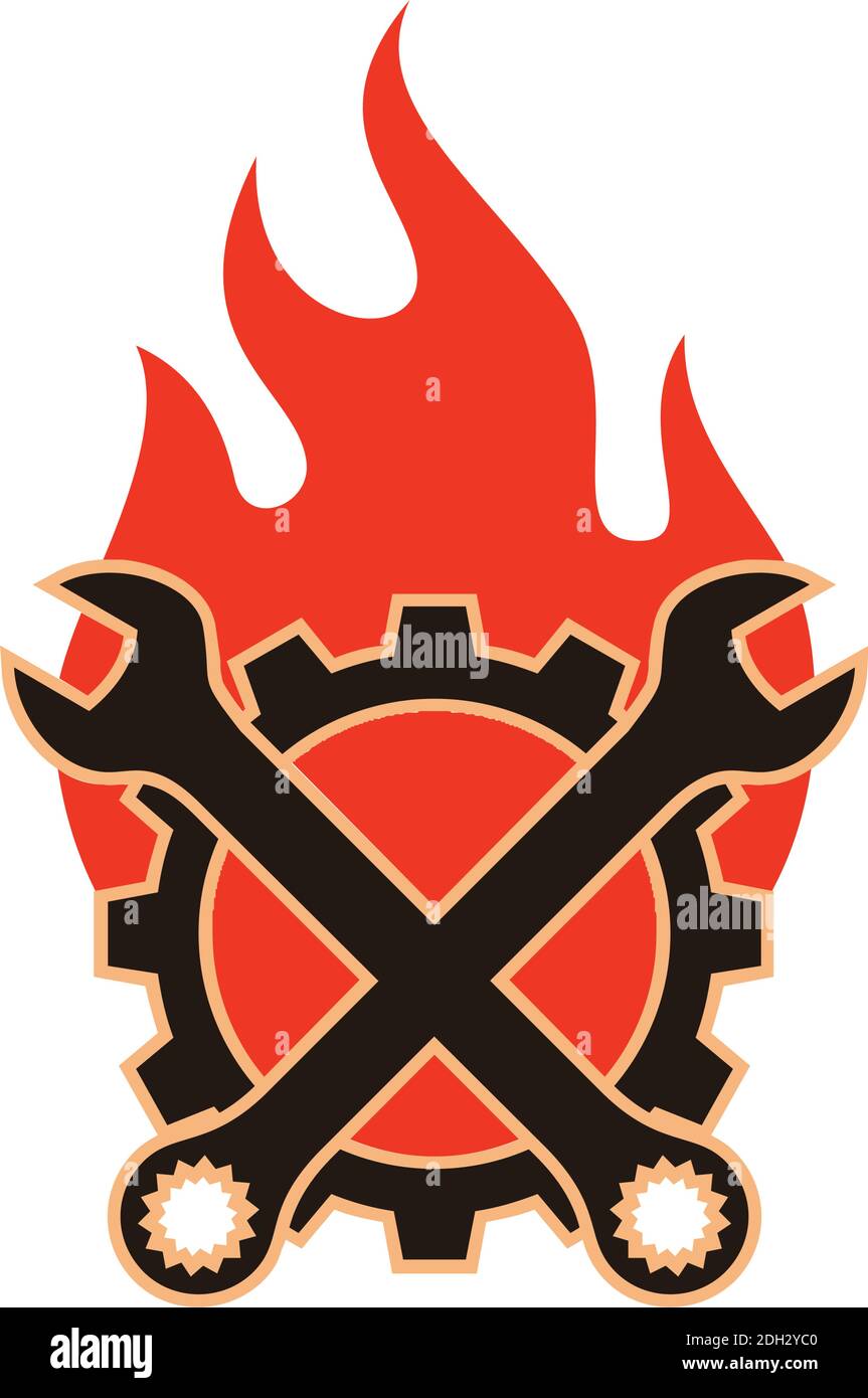 Old fire service vehicle Stock Vector Images - Alamy