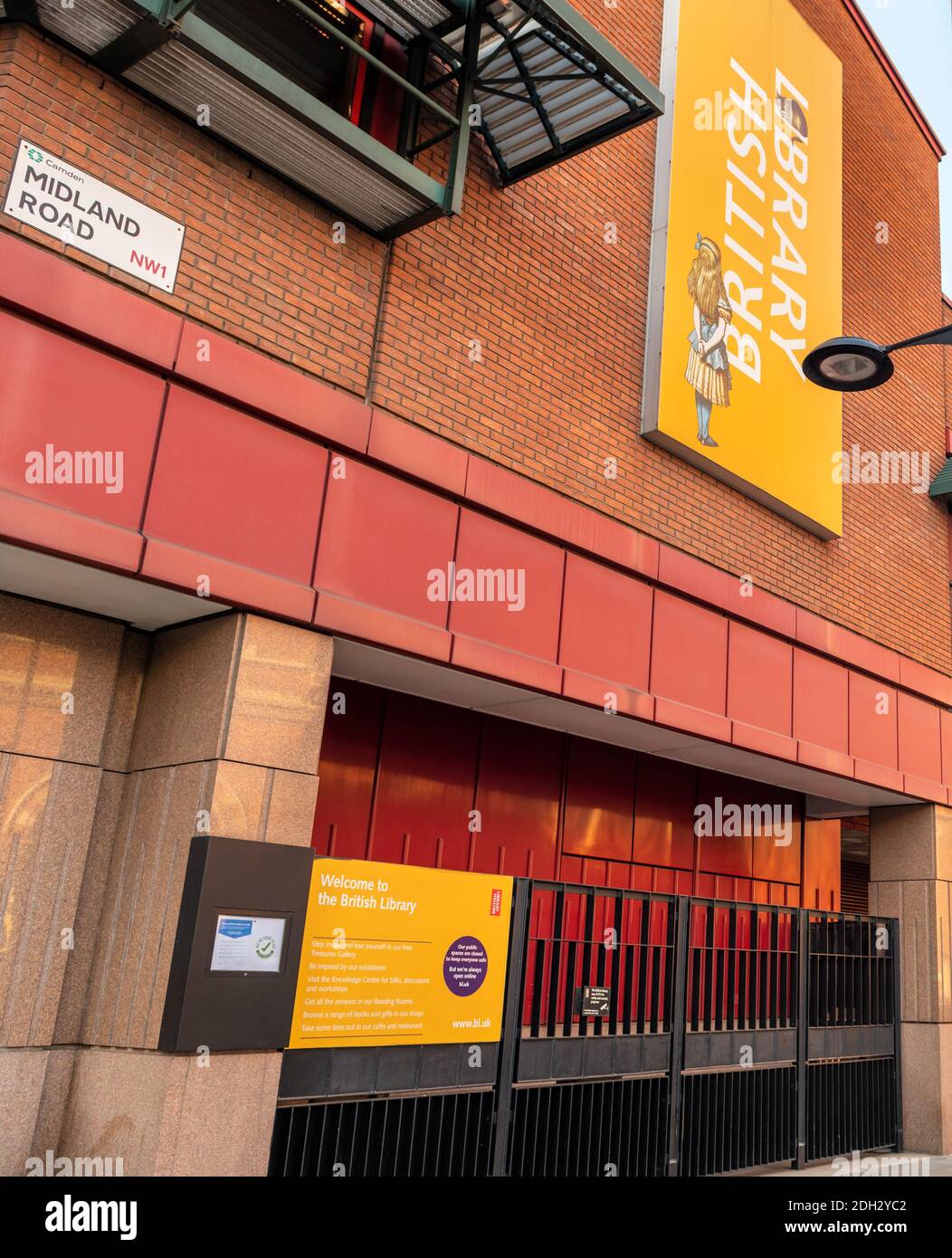 Exterior view of the British Library which hold the world's largest ...
