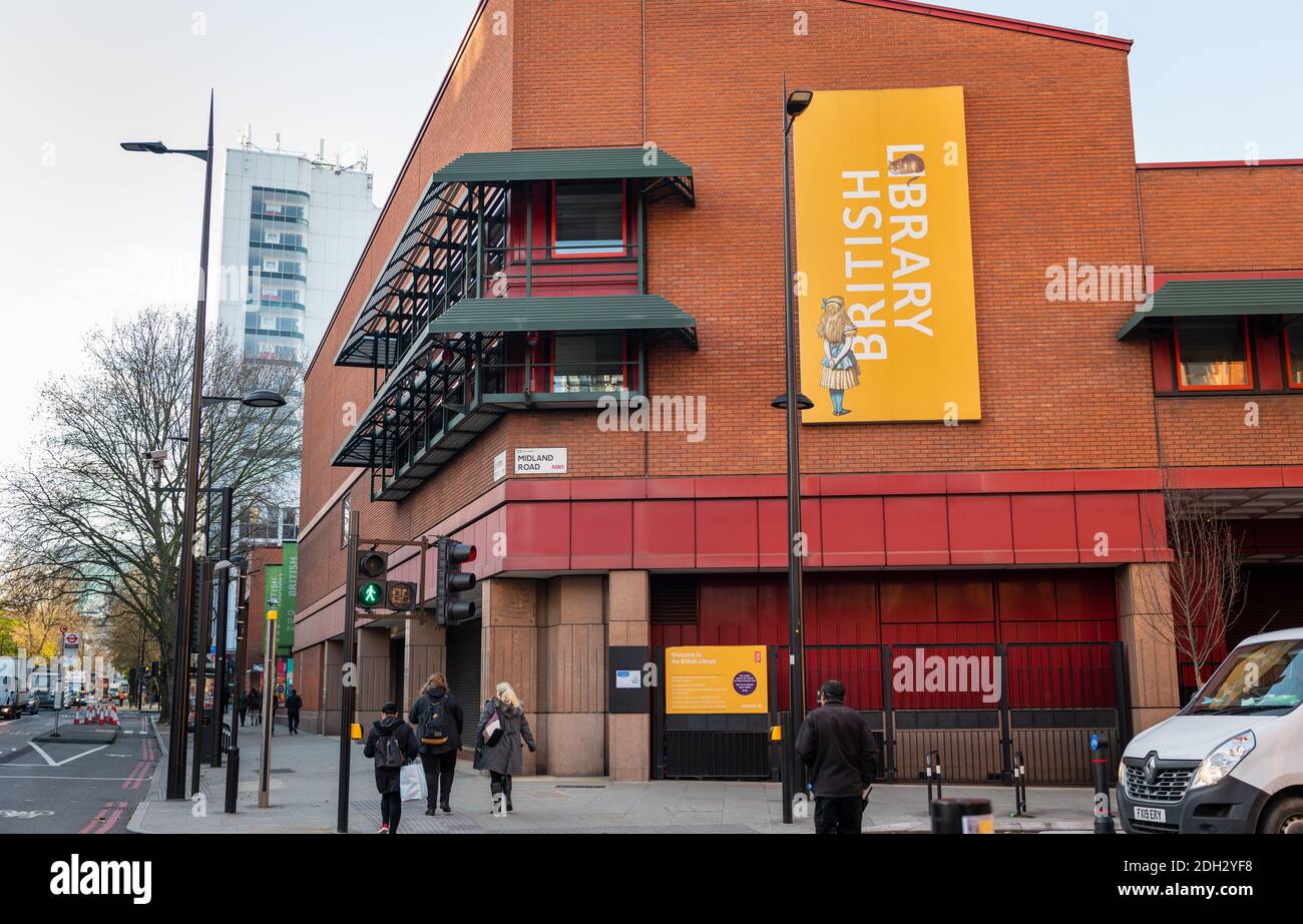 Exterior view of the British Library which hold the world's largest ...