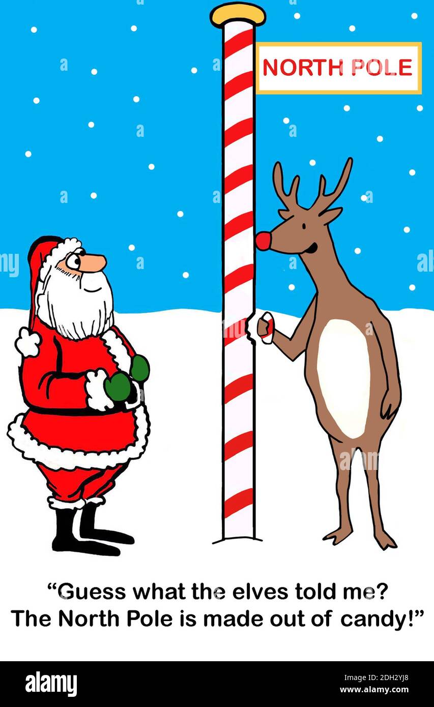 Rudolph red nosed reindeer illustration hi-res stock photography and ...