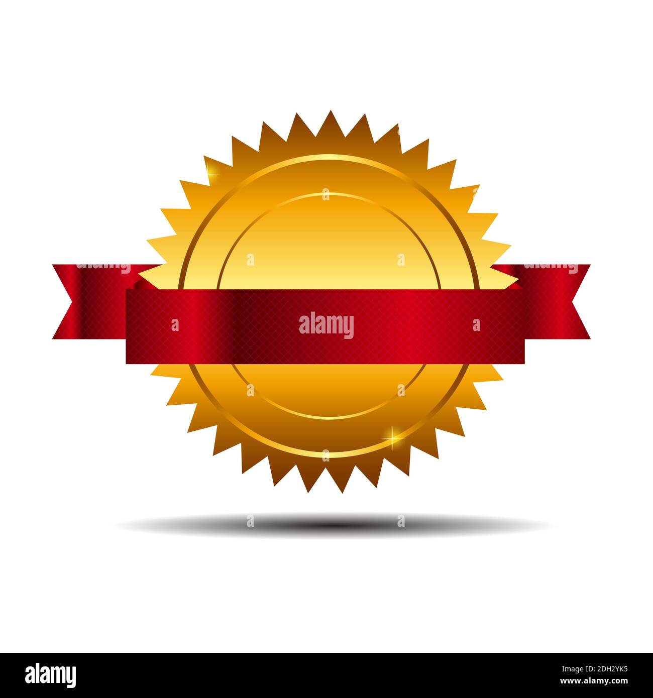 Gold Label Sign Template Illustration Stock Photo - Alamy