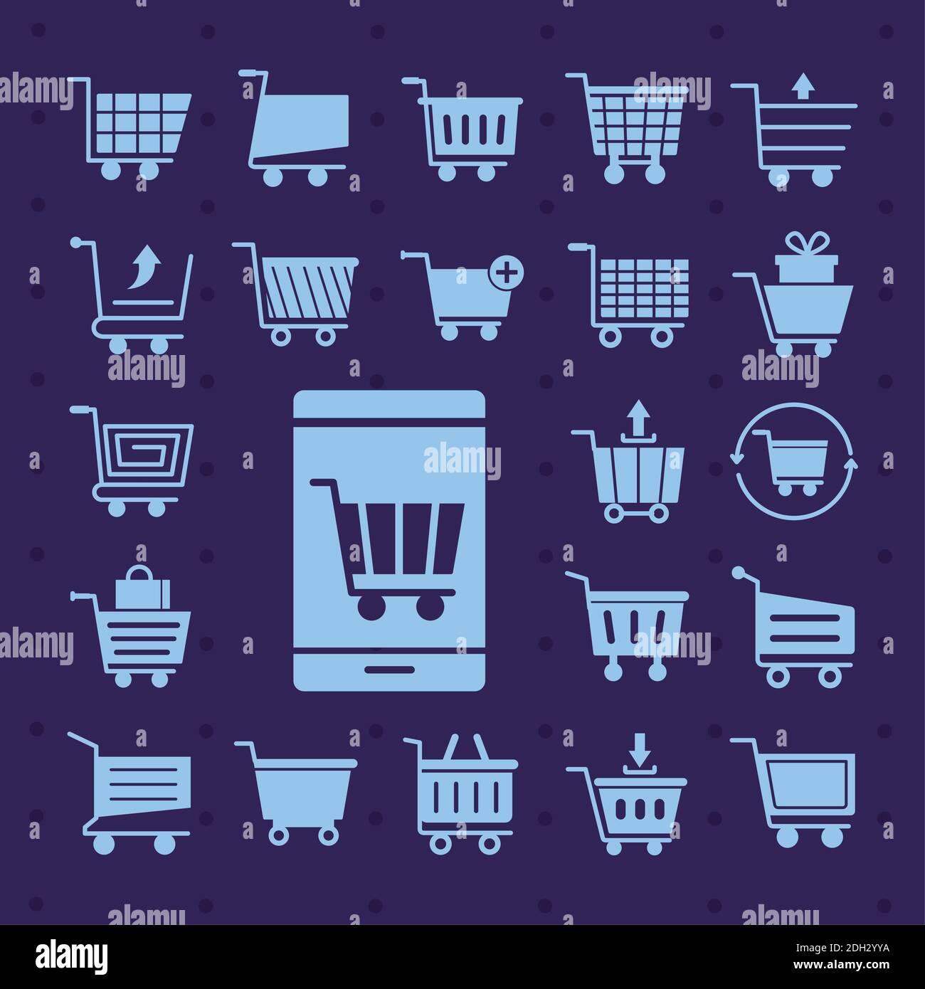 Mall shopping elements Stock Vector Images - Alamy