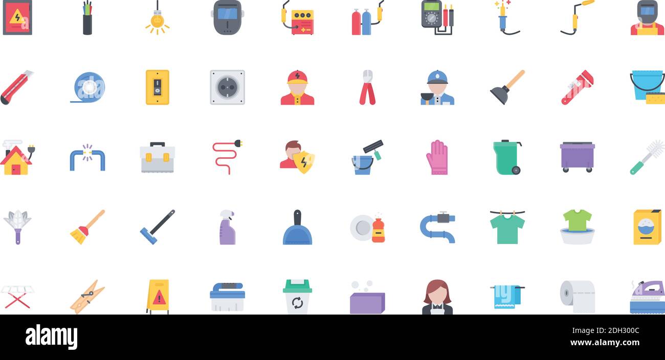 the hard work icons pack Stock Vector Image & Art - Alamy