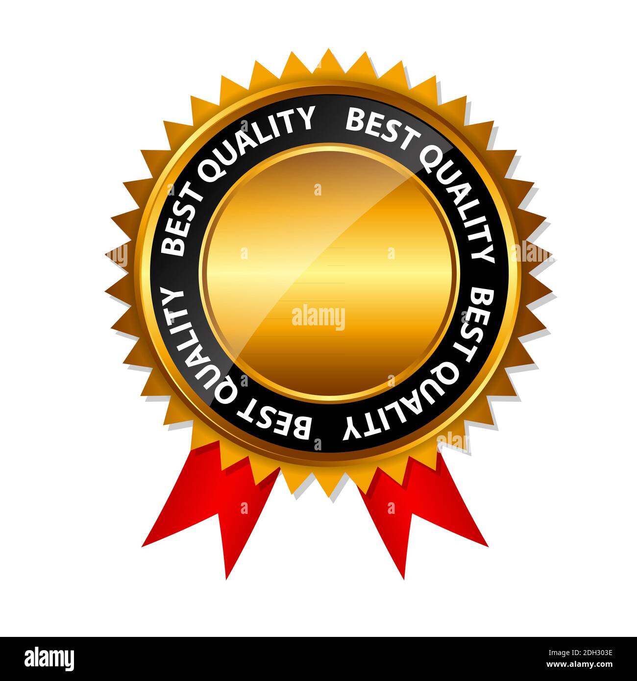 Gold Label Sign Template Illustration Stock Photo - Alamy