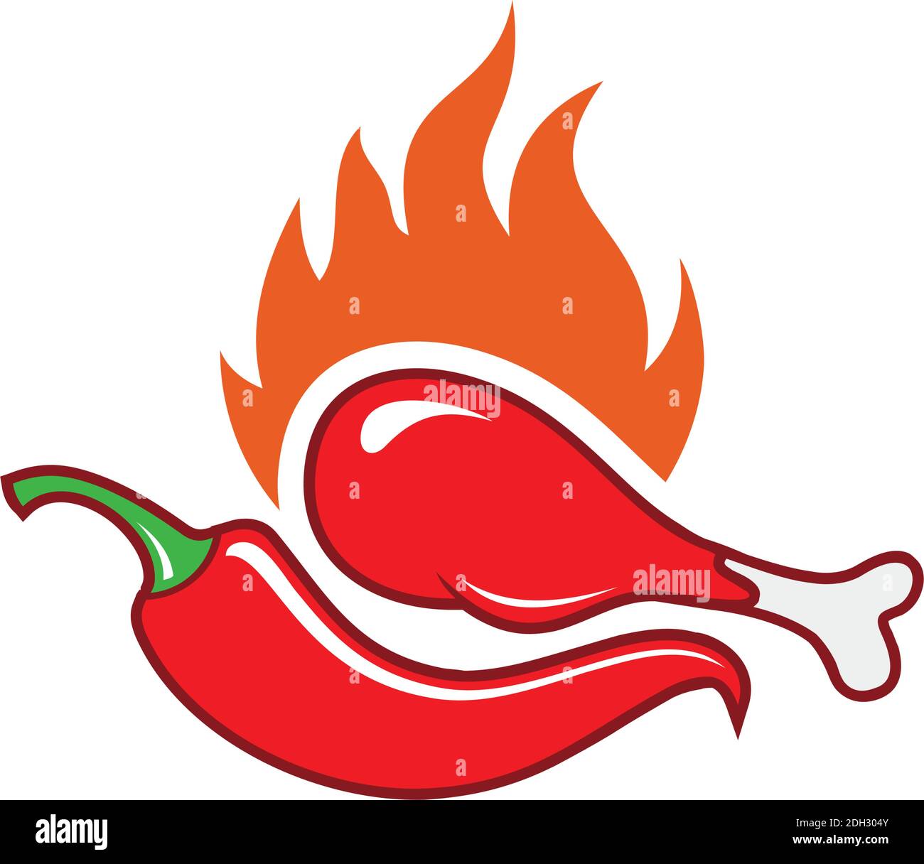 Background chicken crispy Stock Vector Images - Alamy