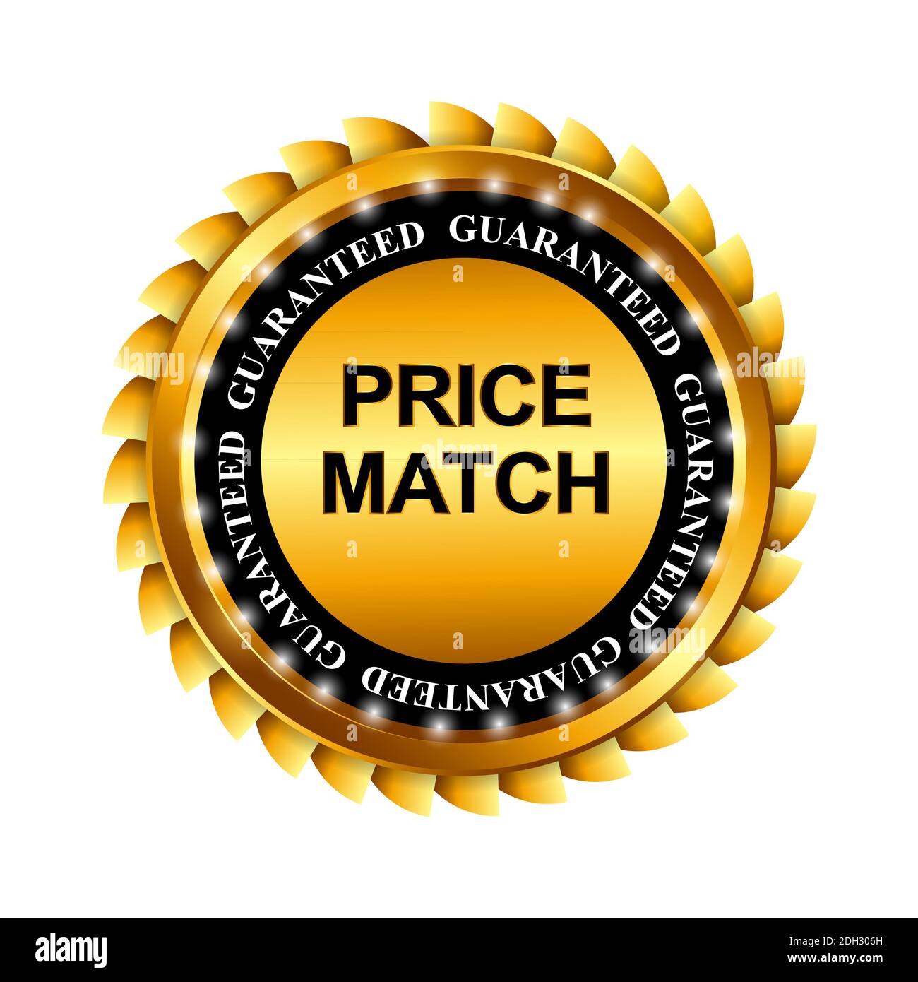 Price Match Guarantee Gold Label Sign Template Illustration Stock Photo ...
