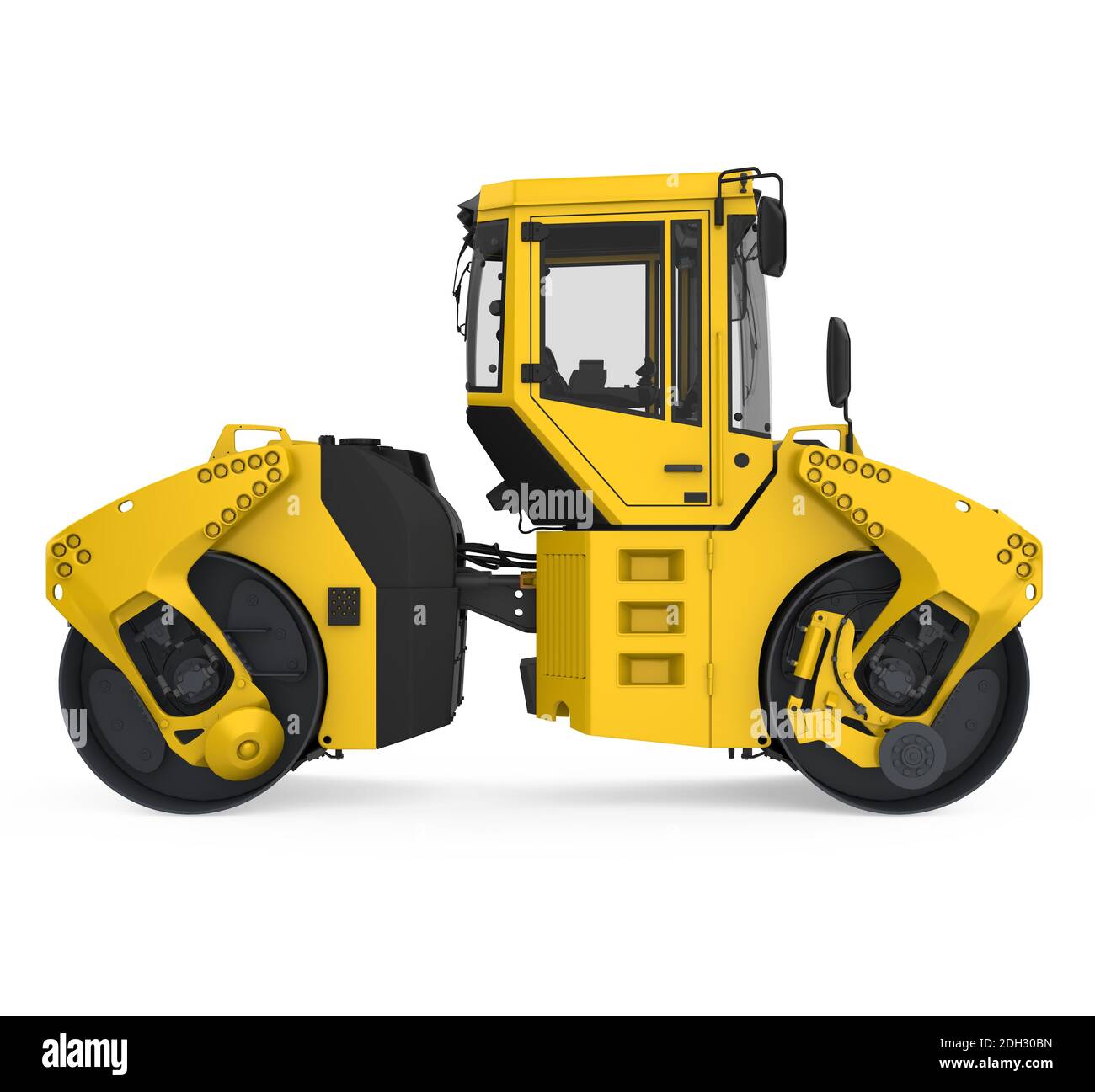 Road Roller Isolated Stock Photo - Alamy