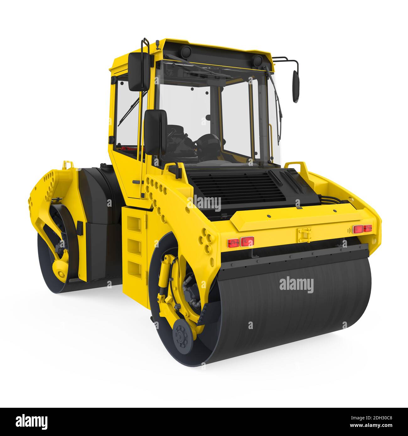 Road Roller Isolated Stock Photo - Alamy