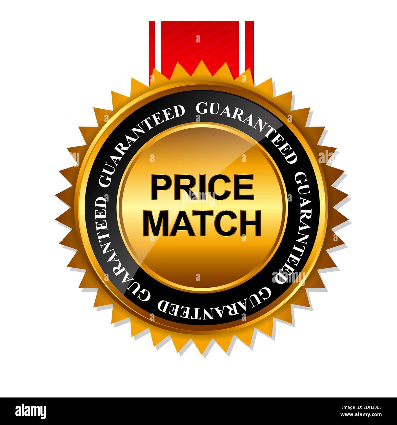 Price Match Guarantee Gold Label Sign Template Illustration Stock Photo ...