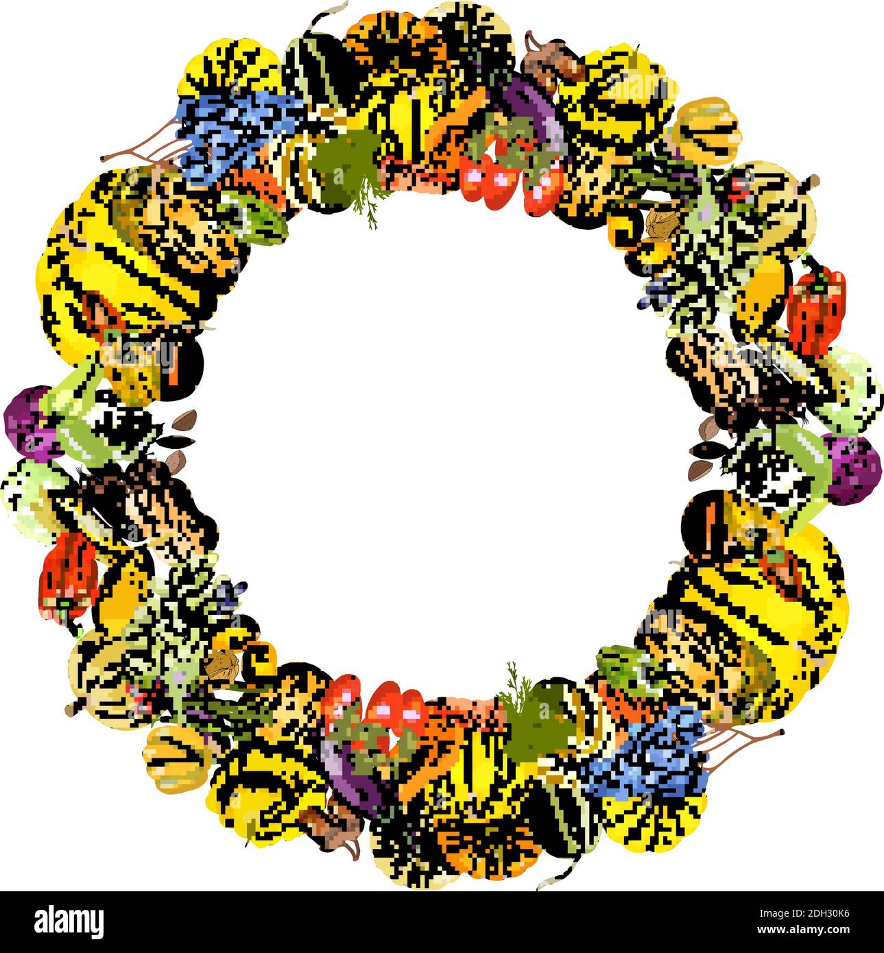 Apples and grapes vector vectors Cut Out Stock Images & Pictures - Alamy