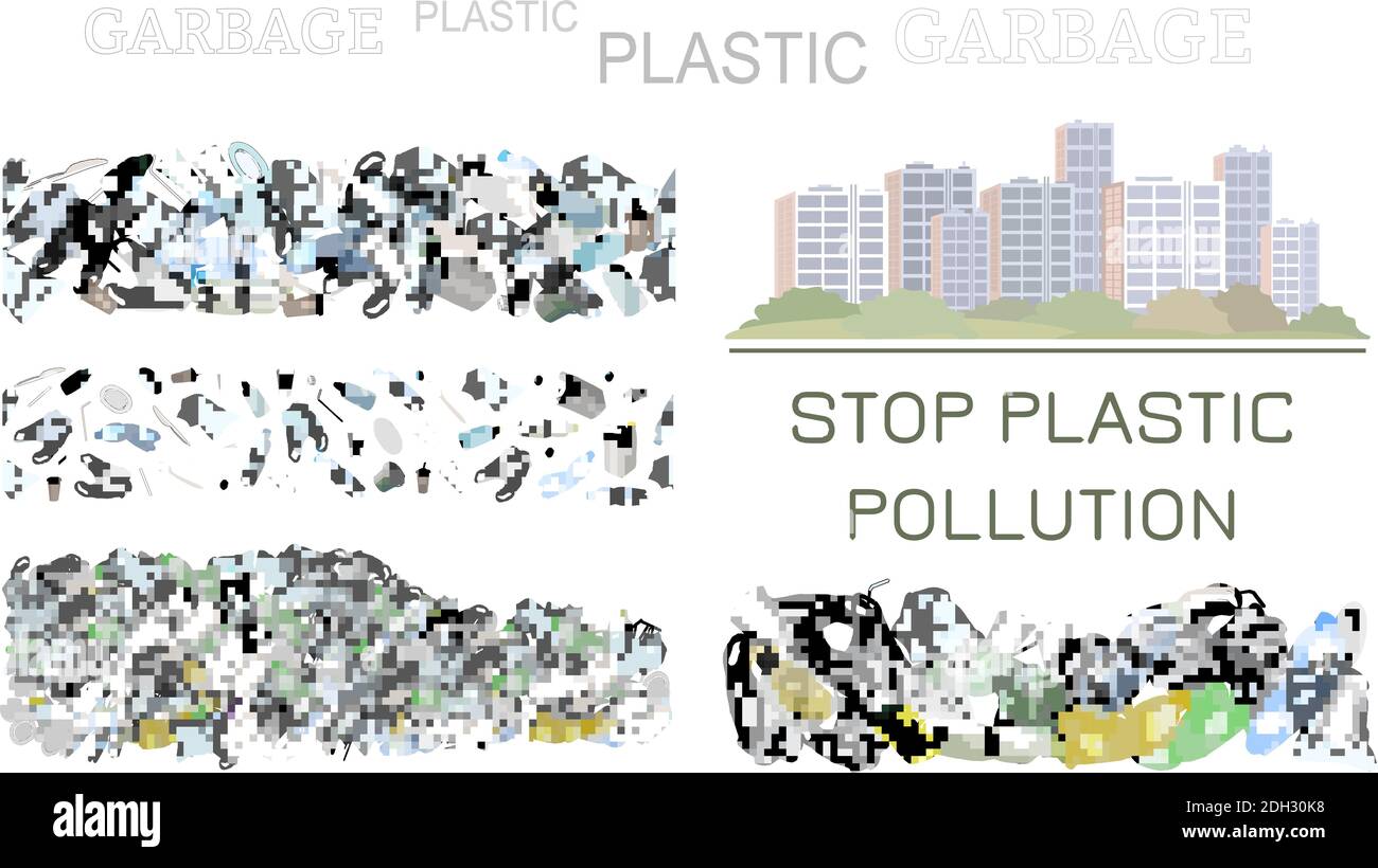 Vector hand drawn set of seamless patterns and objects with sorted ...