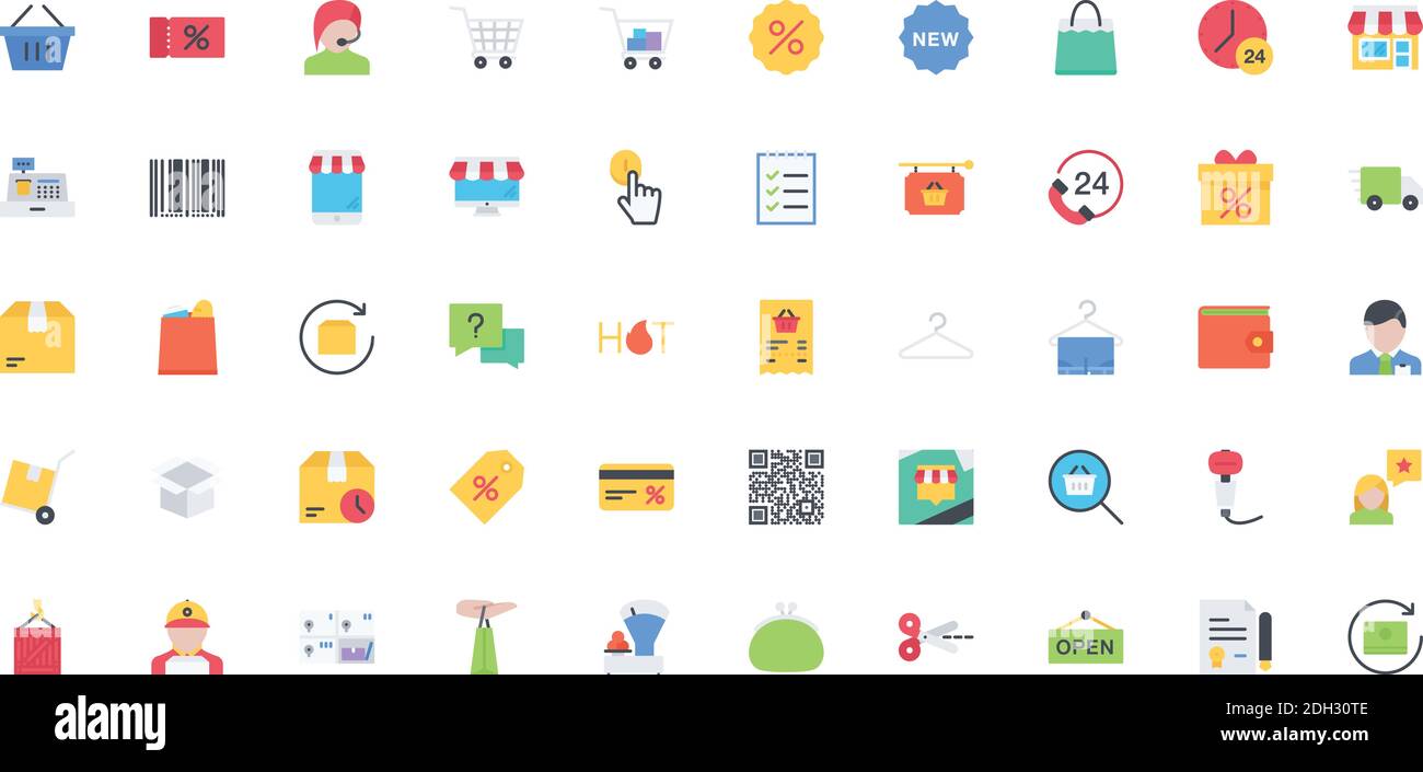 the shop icons pack Stock Vector Image & Art - Alamy