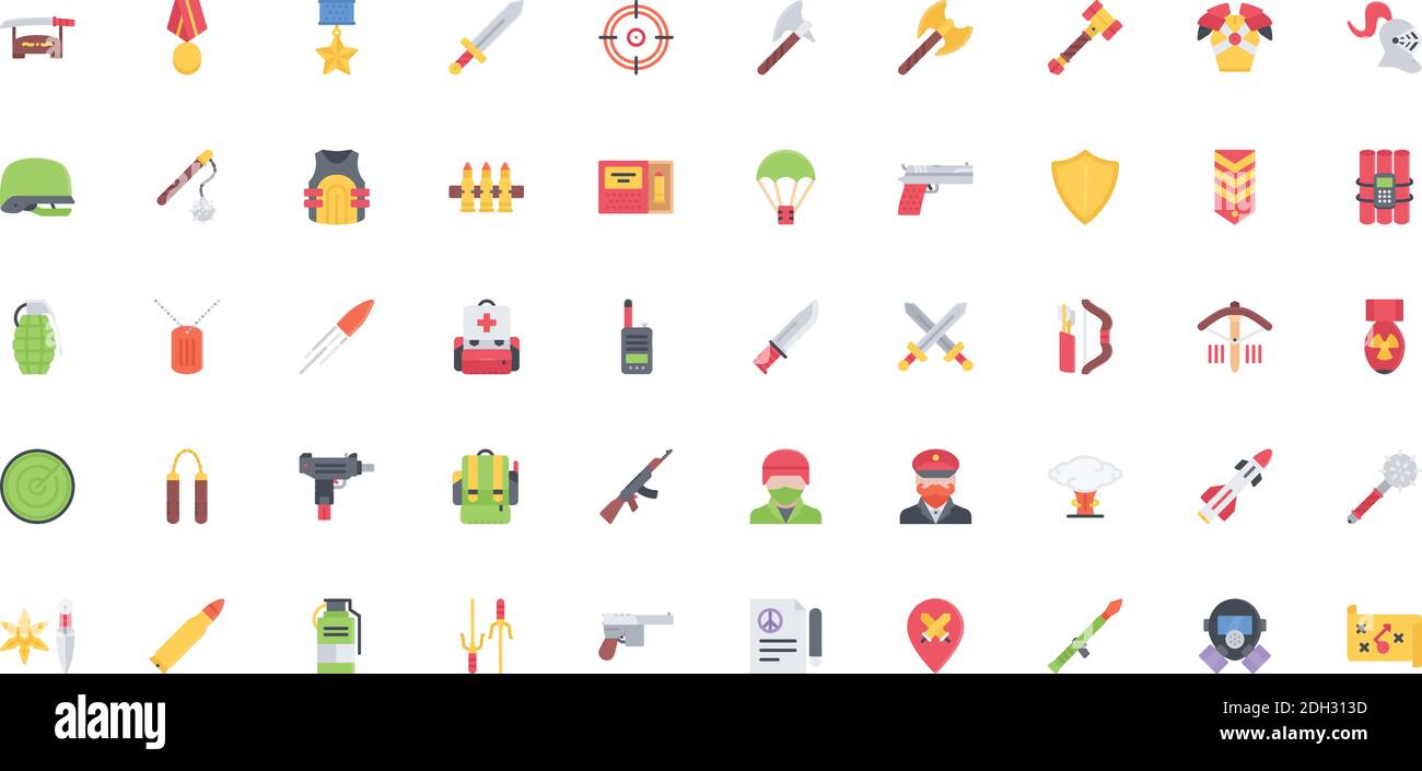the war icons pack Stock Vector Image & Art - Alamy