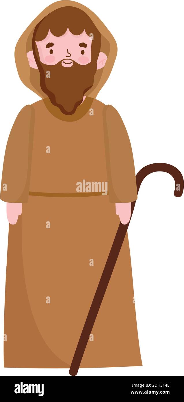 Saint joseph character icon Stock Vector Images - Alamy