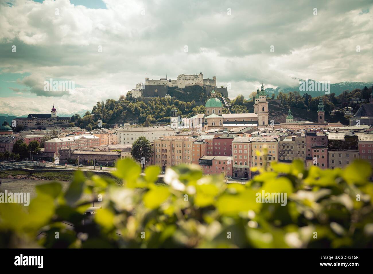 Vacation in Salzburg: Salzburg old city with fortress and cathedral in ...
