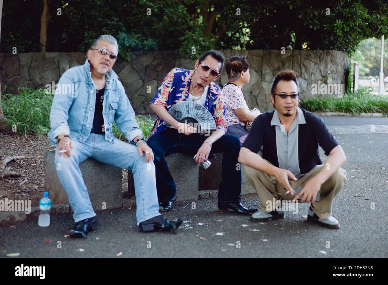 rockabilly dancers. A japanese group of rockabilly dancers meets in ...