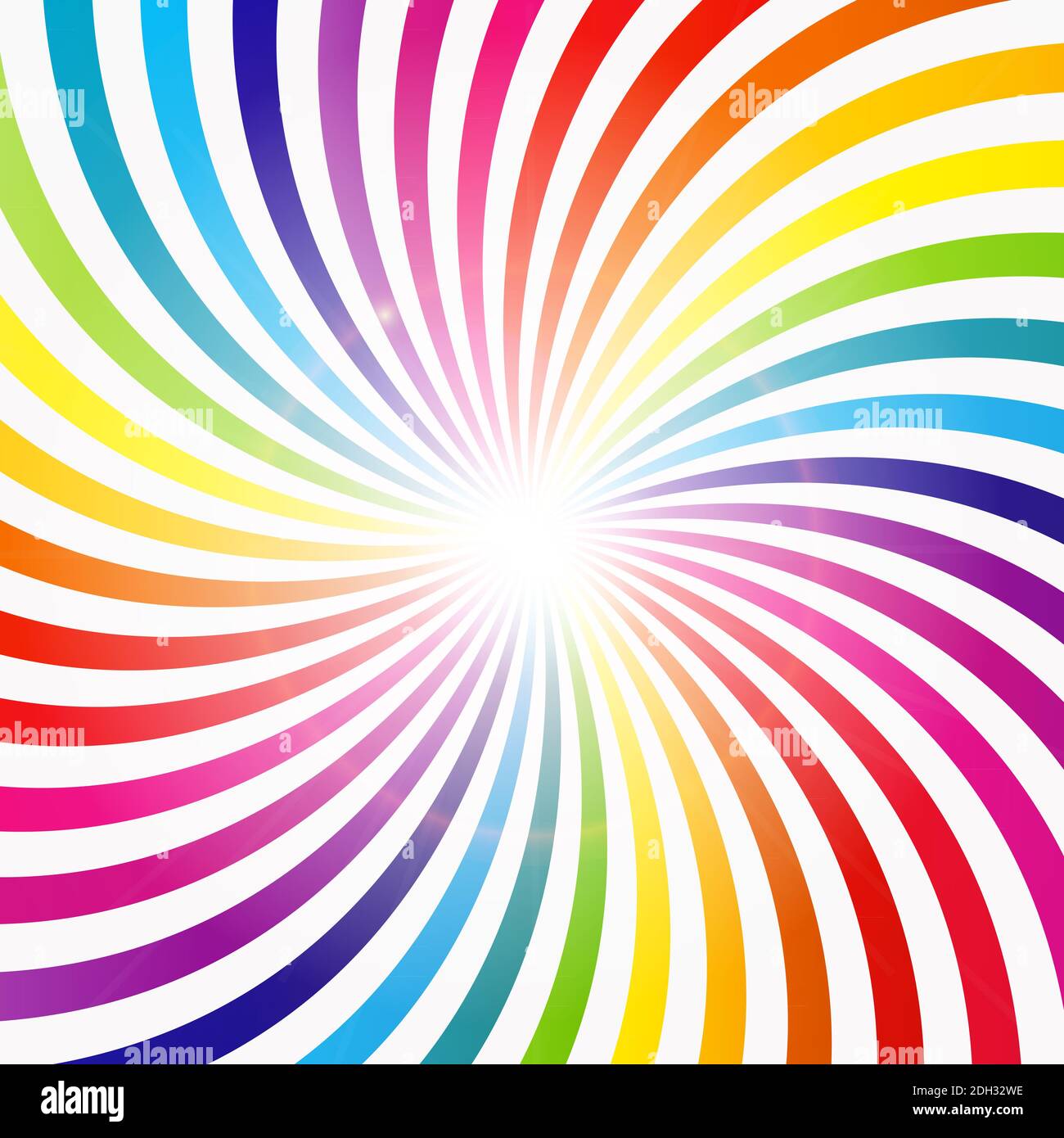 Abstract Rainbow Hypnotic Background Illustration Stock Photo - Alamy