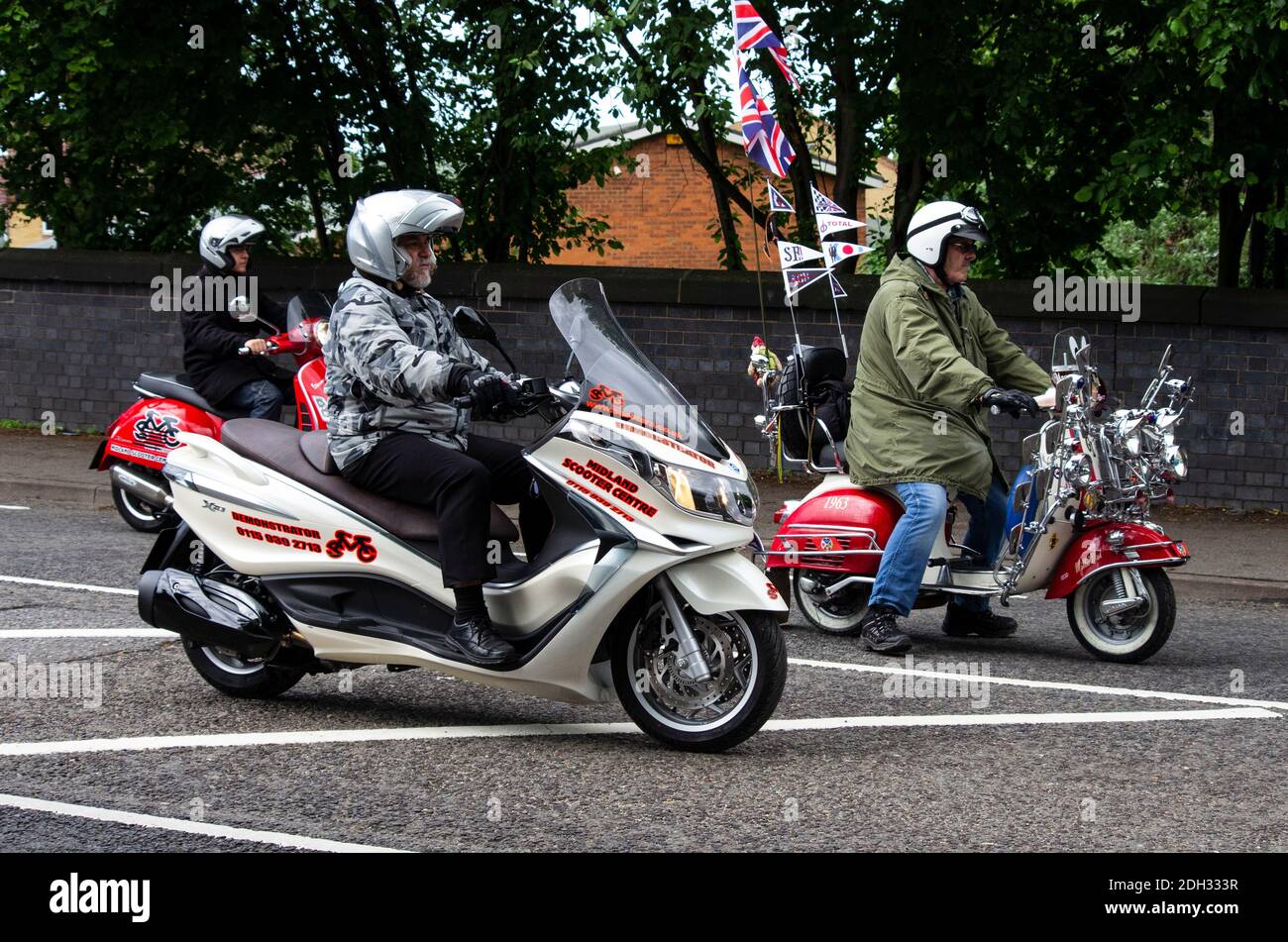 Classic scooter riders hi-res stock photography and images - Alamy